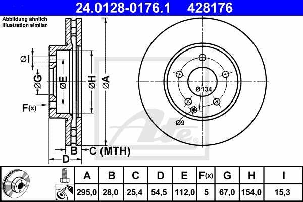 Prednje disk kočnice - Mercedes-Benz E-Klasa (W211) 02-09