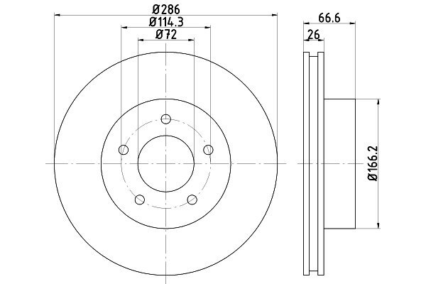 Prednje disk kočnice S71-0295 - Ford Explorer 95-