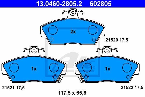 Prednje kočione obloge 13.0460-2805.2 - Rover 200, 400