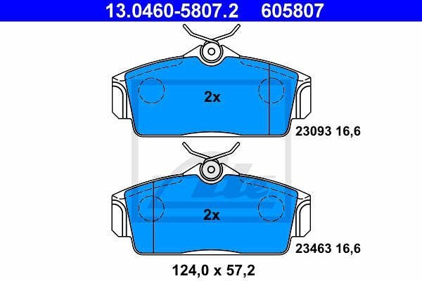 Prednje kočione obloge 13.0460-5807.2 - Nissan