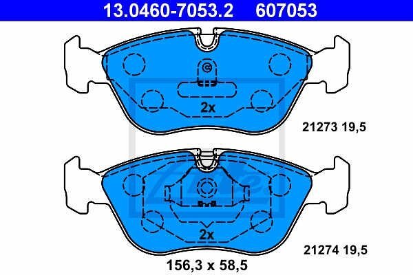 Prednje kočione obloge 13.0460-7053.2 - Volvo