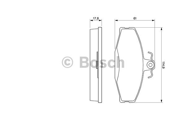 Prednje kočione obloge BS0986424373 - Volkswagen Caddy 95-04