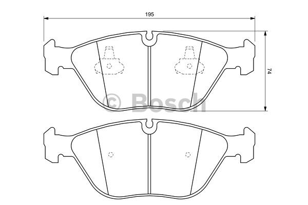 Prednje kočione obloge BS0986424649 - BMW Z8 00-03