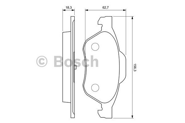 Prednje kočione obloge BS0986494034 - Renault Wind 10-
