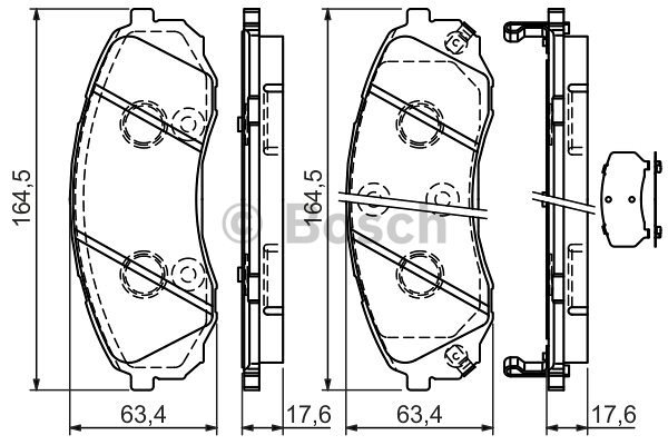 Prednje kočione obloge BS0986494377 - Hyundai H1 08-