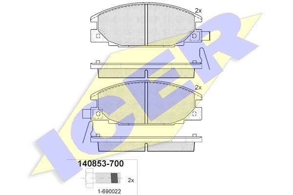 Prednje kočione obloge IE140853-700 - Opel Frontera 91-99