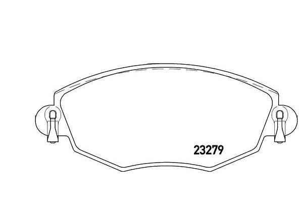 Prednje kočione obloge IE181380-701 - Ford