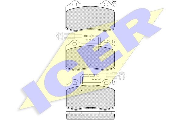 Prednje kočione obloge IE181598 - Alfa Romeo 147, 156