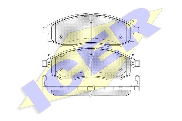 Prednje kočione obloge IE181703 - Nissan Pick-up 98-