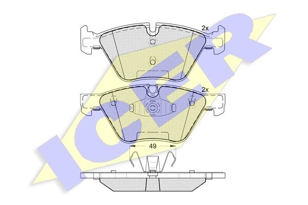 Prednje kočione obloge IE181795 - BMW Serija 1, 3