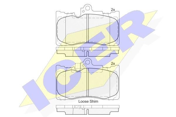 Prednje kočione obloge IE182059 - Lexus GS 05-