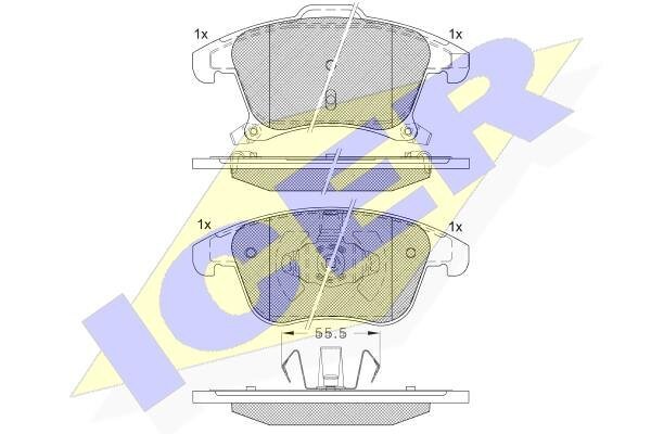 Prednje kočione obloge IE182231 - Ford Mondeo 15-