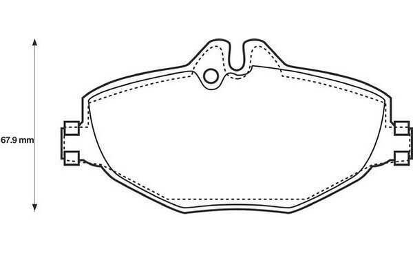 Prednje kočione obloge S70-0007 - Fiat