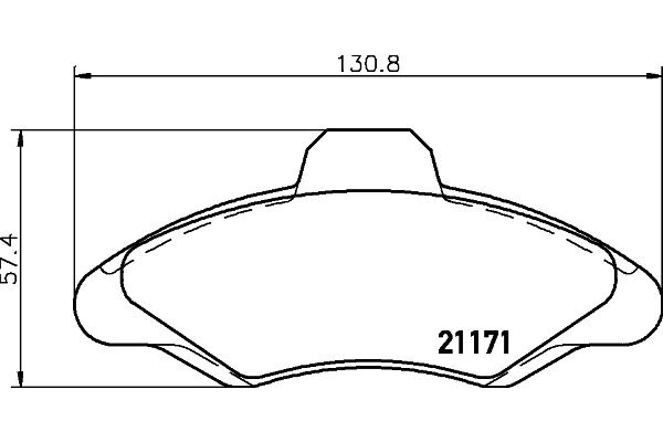 Prednje kočione obloge S70-0009 - Ford Escort 90-95