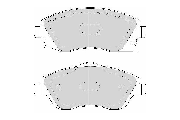 Prednje kočione obloge S70-0031 - Opel