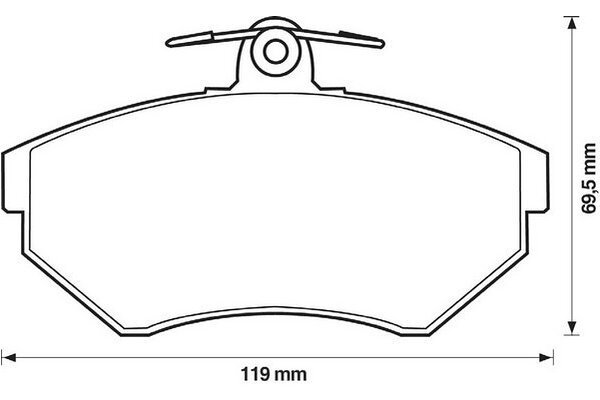 Prednje kočione obloge S70-0043 - Audi, Volkswagen