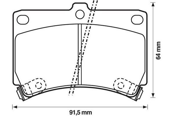 Prednje kočione obloge S70-0063 - Kia Rio 00-05