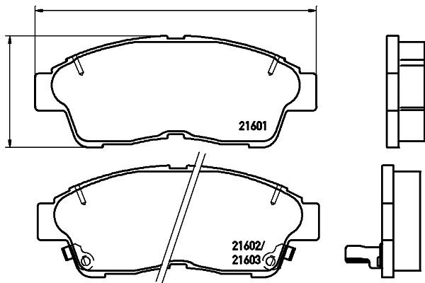 Prednje kočione obloge S70-0108 - Toyota Carina E 92-97