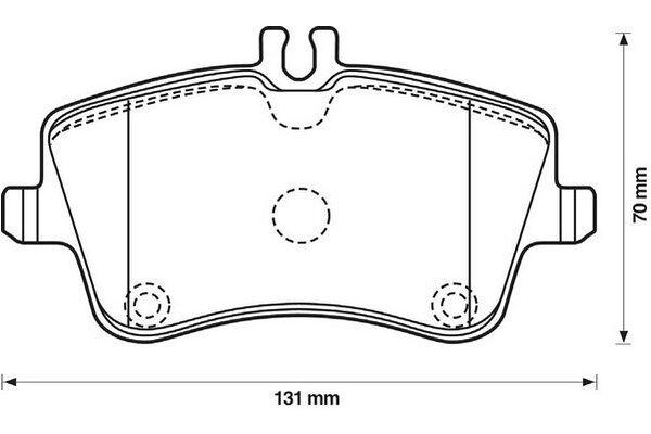 Prednje kočione obloge S70-0112 - Mercedes-Benz C-Klasa (W203) 00-07