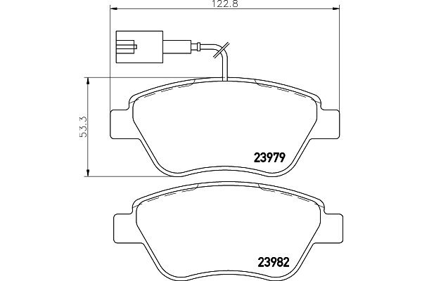 Prednje kočione obloge S70-0118 - Alfa Romeo Mito 08-