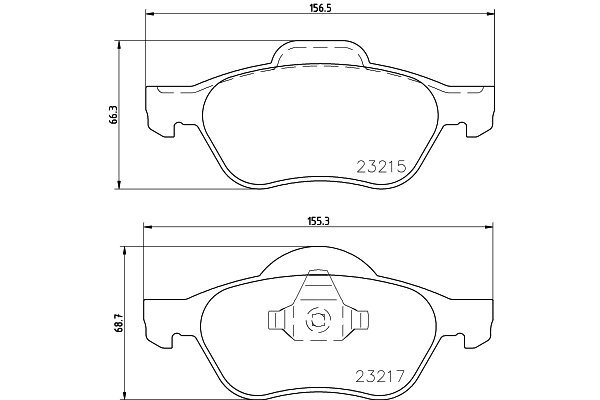 Prednje kočione obloge S70-0131 - Renault Laguna 01-07