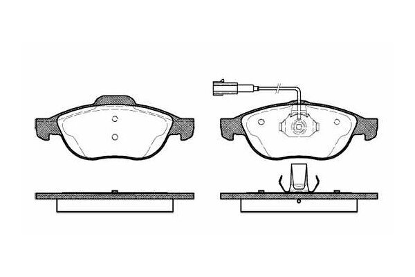 Prednje kočione obloge S70-0133 - Alfa Romeo, Fiat, Lancia