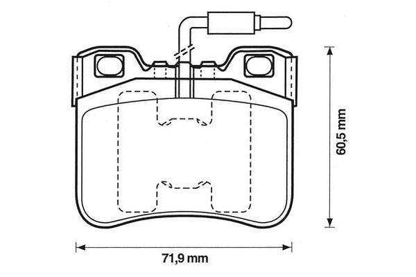 Prednje kočione obloge S70-0134 - Citroen Saxo 96-04
