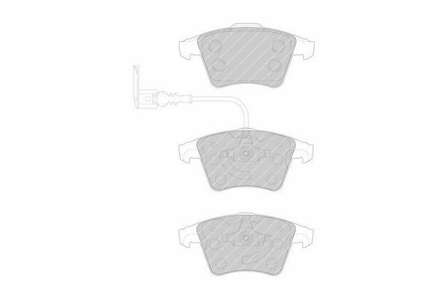 Prednje kočione obloge S70-0136 - Volkswagen Transporter 03-15