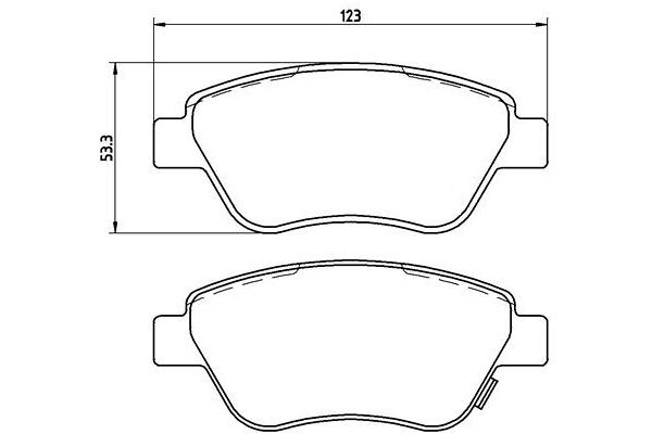 Prednje kočione obloge S70-0145 - Opel Corsa 06-15