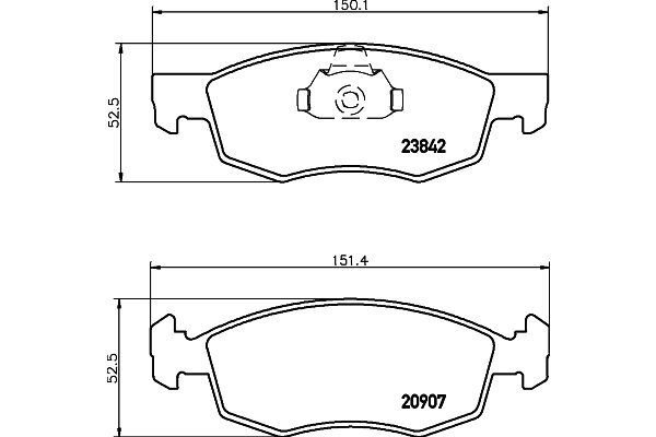 Prednje kočione obloge S70-0146 - Fiat Doblo 01-10