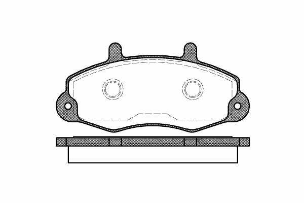 Prednje kočione obloge S70-0149 - Ford Transit 92-00