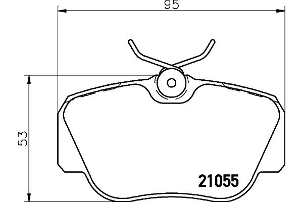 Prednje kočione obloge S70-0152 - Mercedes-Benz 190 82-93