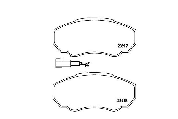 Prednje kočione obloge S70-0173 - Citroen Jumper 94-06