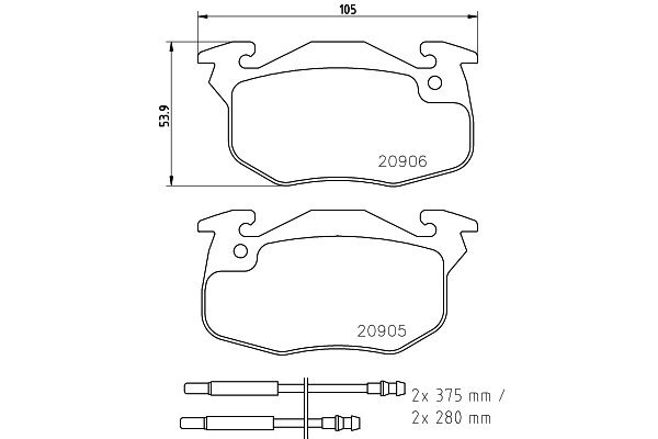 Prednje kočione obloge S70-0185 - Citroen AX 86-98