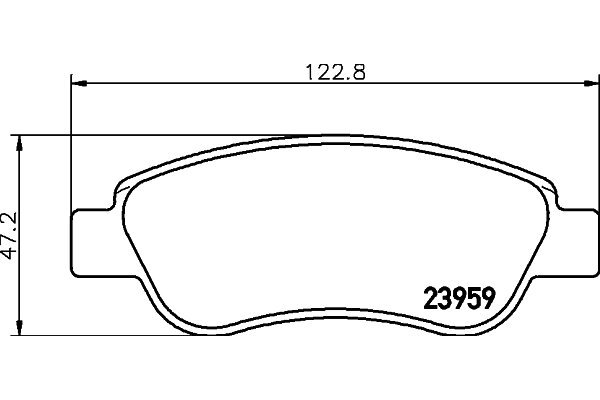 Prednje kočione obloge S70-0214 - Citroen C1 05-14