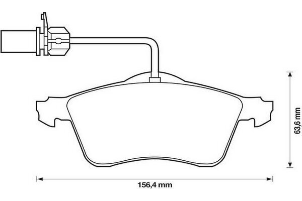 Prednje kočione obloge S70-0228 - Volkswagen Transporter 90-03