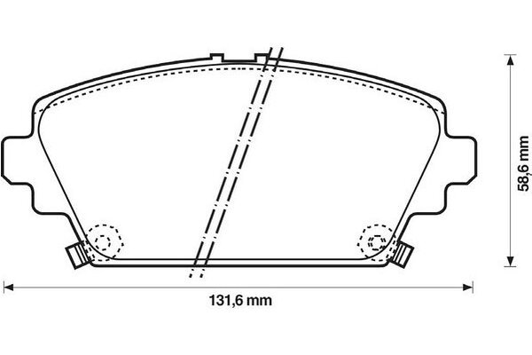 Prednje kočione obloge S70-0253 - Nissan