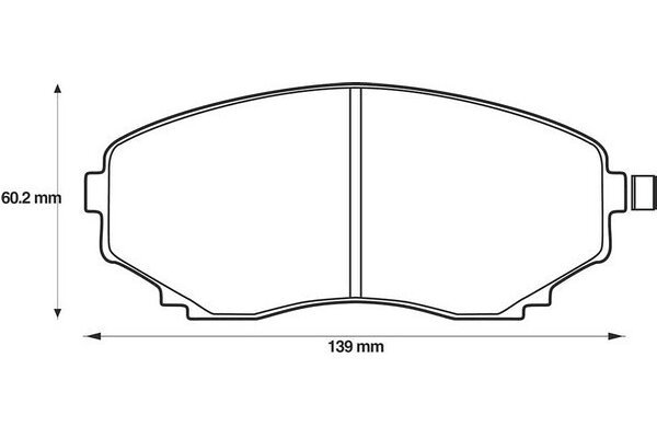 Prednje kočione obloge S70-0265 - Mazda MPV 99-06