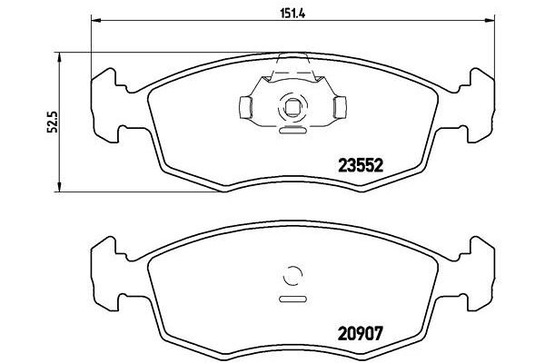 Prednje kočione obloge S70-0269 - Fiat