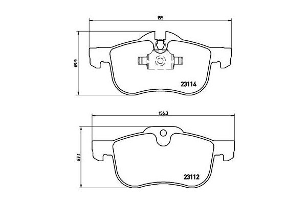 Prednje kočione obloge S70-0278 - Rover 75 99-05