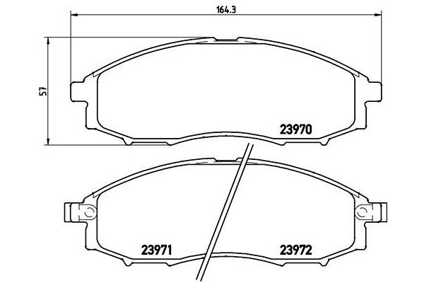 Prednje kočione obloge S70-0279 - Nissan Navara 98-02