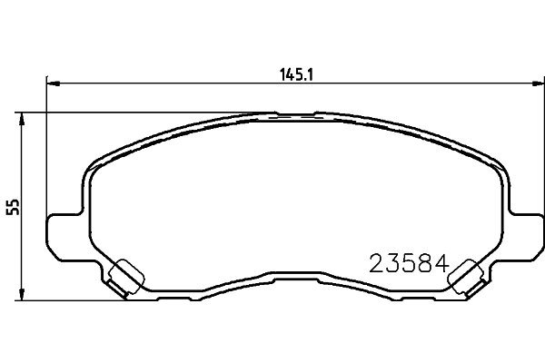 Prednje kočione obloge S70-0281 - Dodge