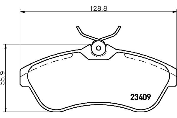 Prednje kočione obloge S70-0284 - Citroen