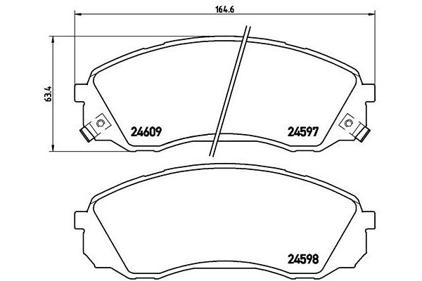 Prednje kočione obloge S70-0287 - Hyundai H1 08-