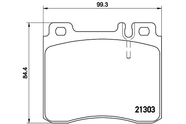 Prednje kočione obloge S70-0290 - Mercedes-Benz