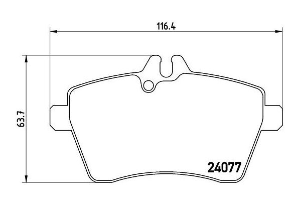 Prednje kočione obloge S70-0296 - Mercedes-Benz B-Klasa 05-11