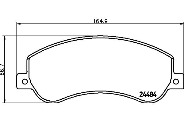 Prednje kočione obloge S70-0297 - Ford Transit 06-13