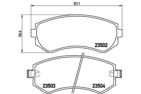 Prednje kočione obloge S70-0301 - Nissan