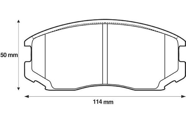 Prednje kočione obloge S70-0321 - Mitsubishi, Volvo