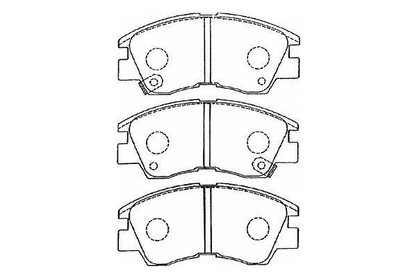 Prednje kočione obloge S70-0324 - Mitsubishi